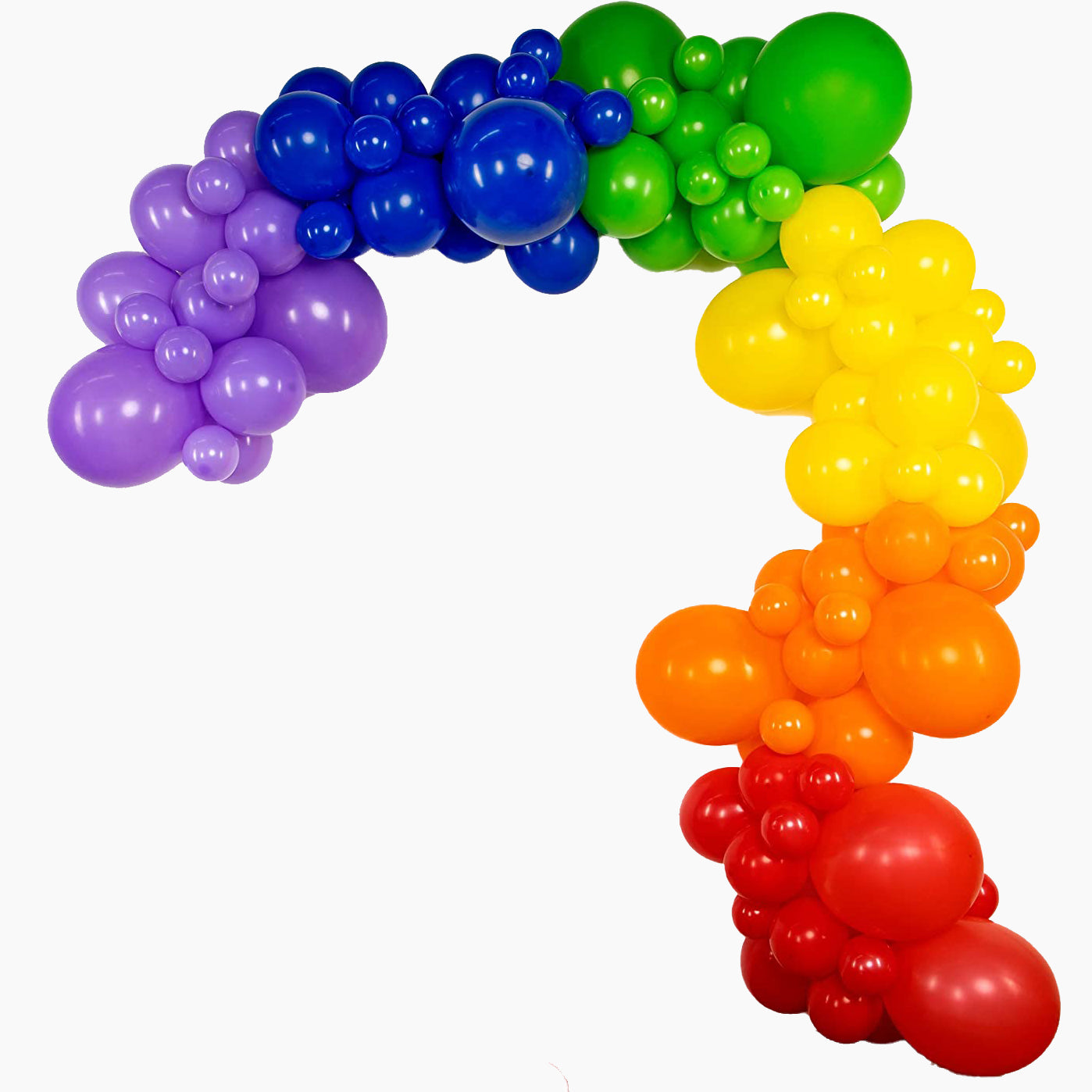 Rainbow Asymmetric Balloon Arch 4m – Balloon Market